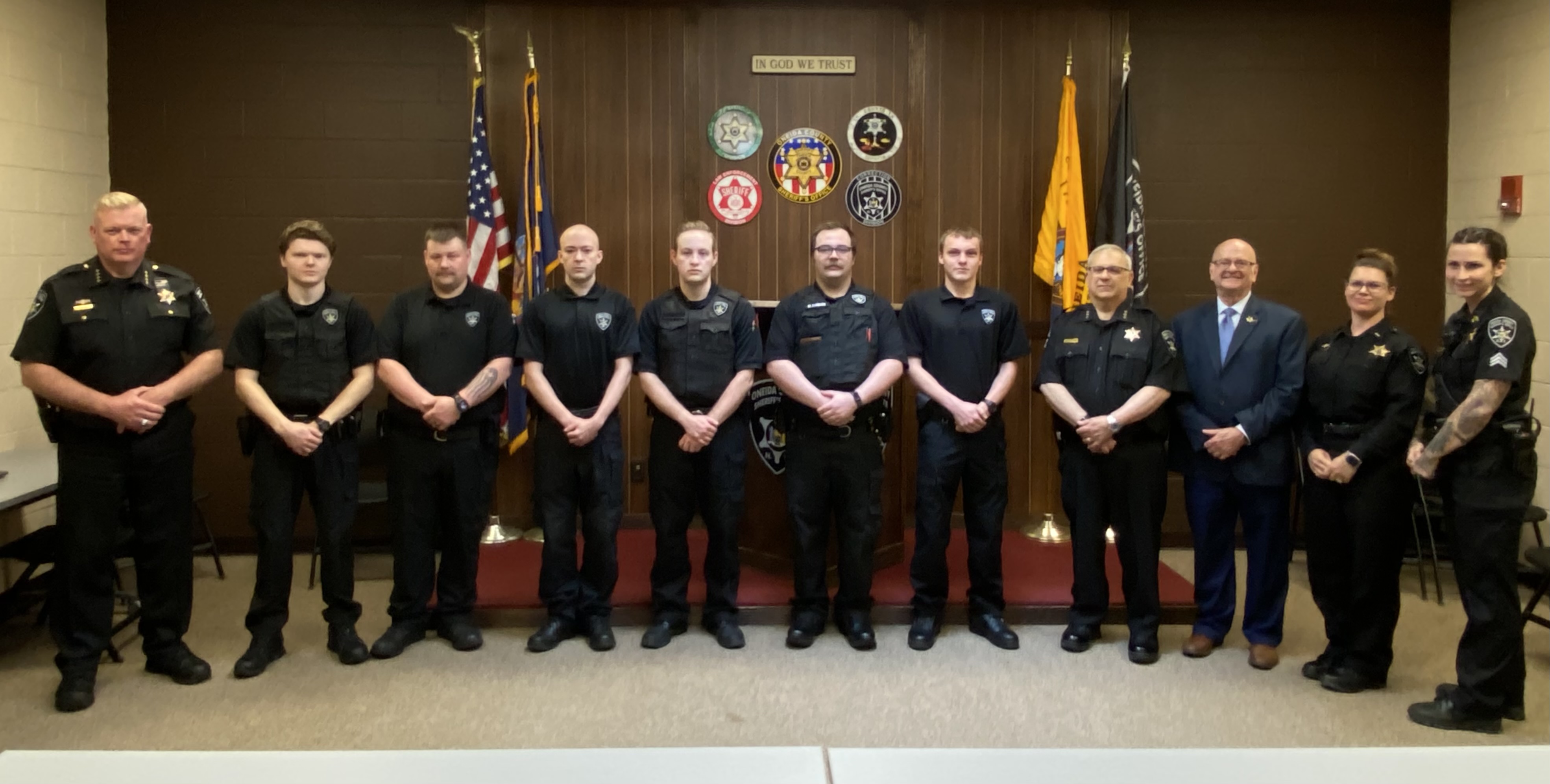 This afternoon, a brief badge presentation ceremony was… | Oneida County Sheriff's Office